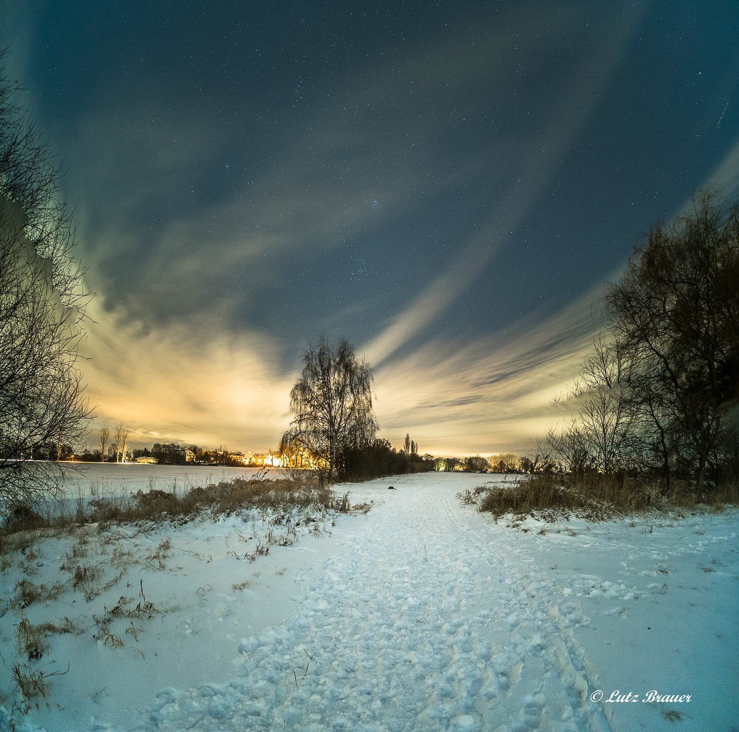 Winternacht – Radelnder uHu
